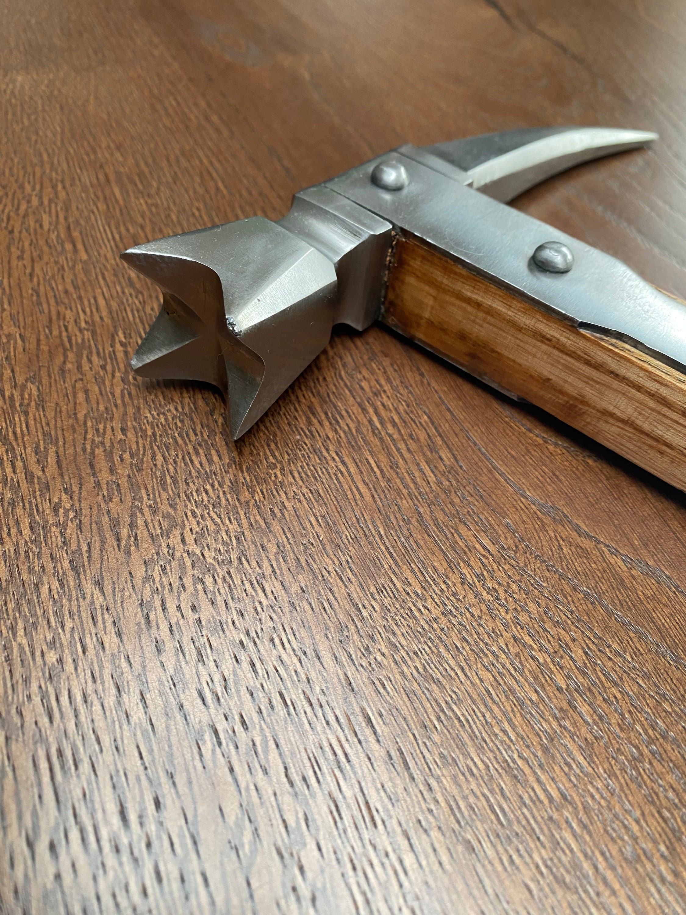 Two Handed Medieval War Hammer Ravens Beak - Etsy UK