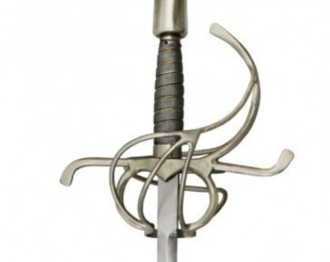 17th Century Stage Combat Swept Hilt Rapier With Wire Wrapped Handle ...