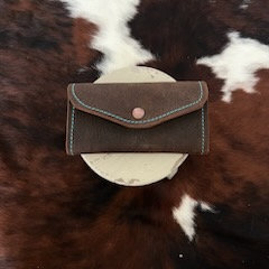 Lady's Mocha Brown/turquoise Long Wallet - Etsy