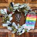 Add Rainbow Welcome Sign With Wreath Purchase Colorful - Etsy