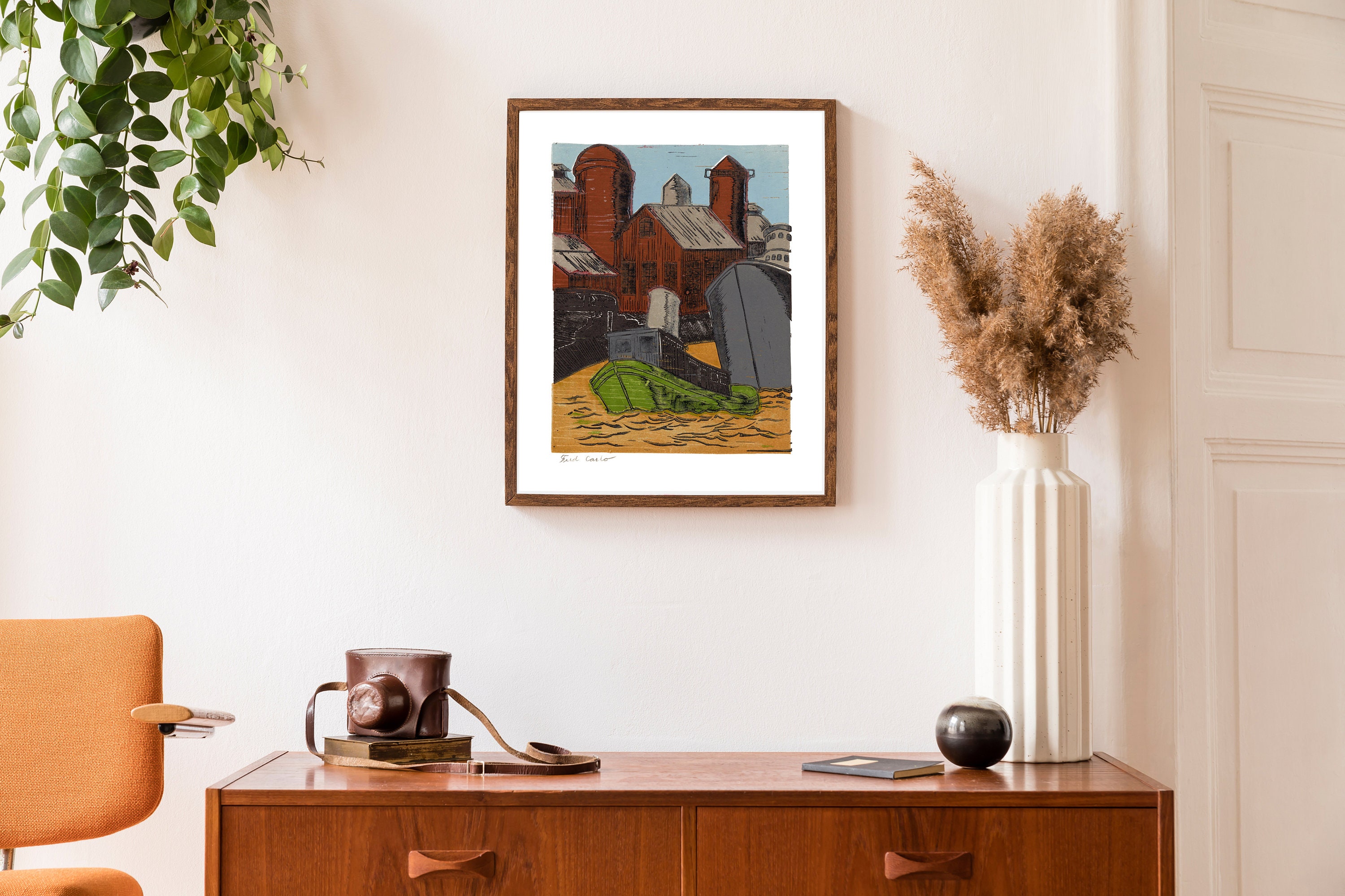 Vintage Tugboat Poster, 1935-1943 Harbour Print, Mid Century Modern ...