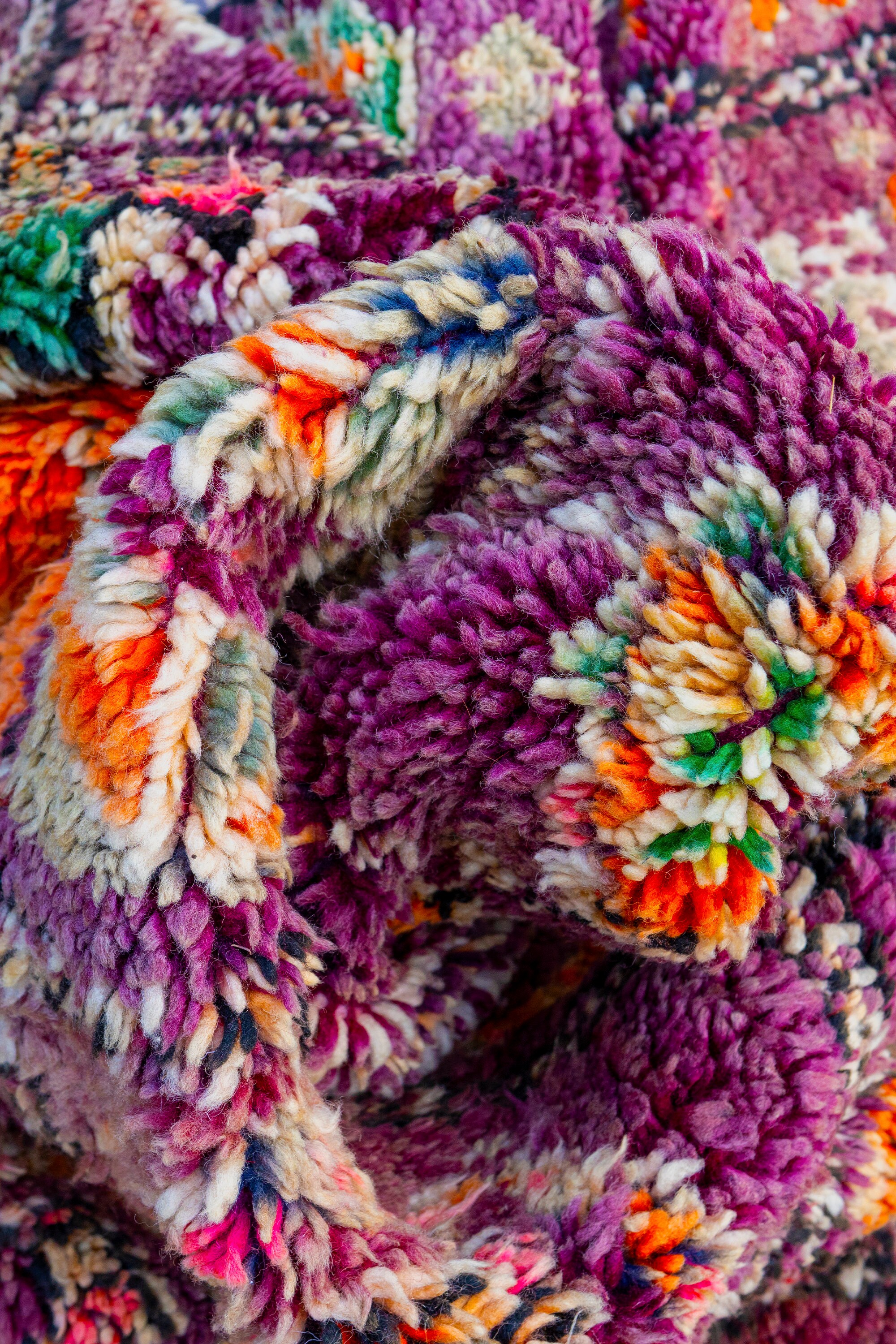 ANISA Vintage Handmade Purple Moroccan Rug Unique Rug for - Etsy