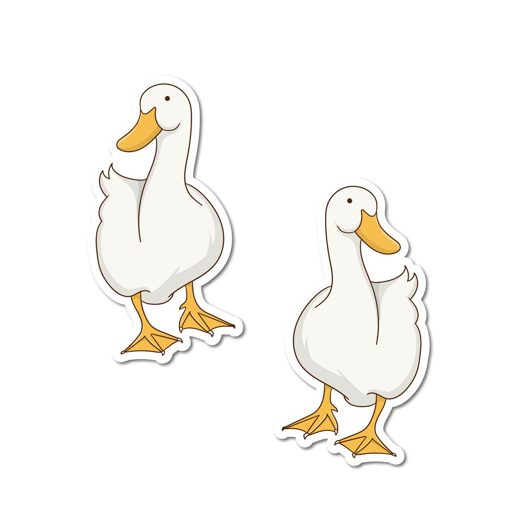 Duck Laminated Vinyl Sticker Decal - Two Pack! - Etsy