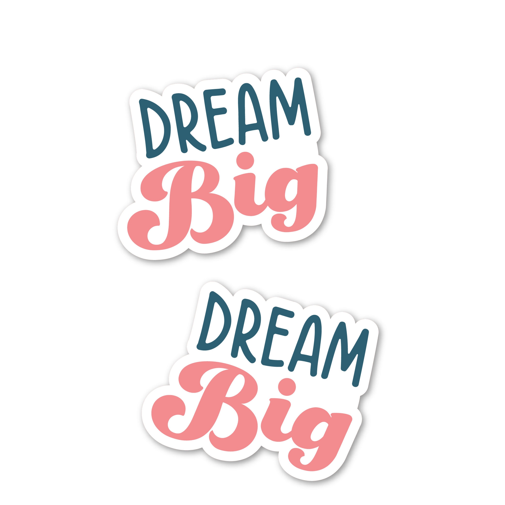 Dream Big Laminated Vinyl Sticker Decal - Two Pack! - Etsy