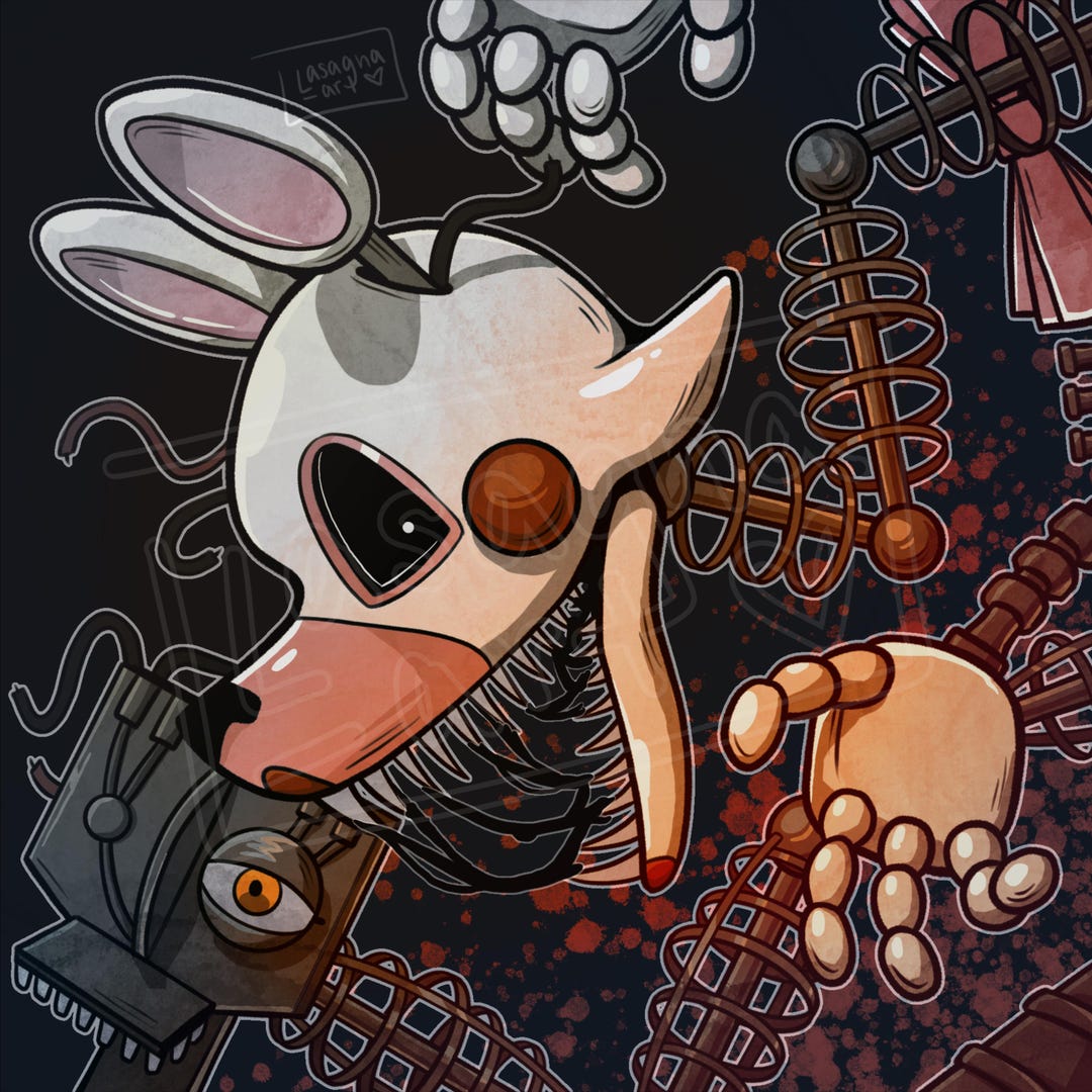 The Mangle (FNAF) Mini Art Print - Etsy