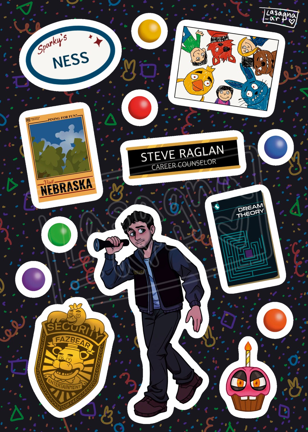 Five Nights at Freddy's Movie Sticker Sheet - Etsy