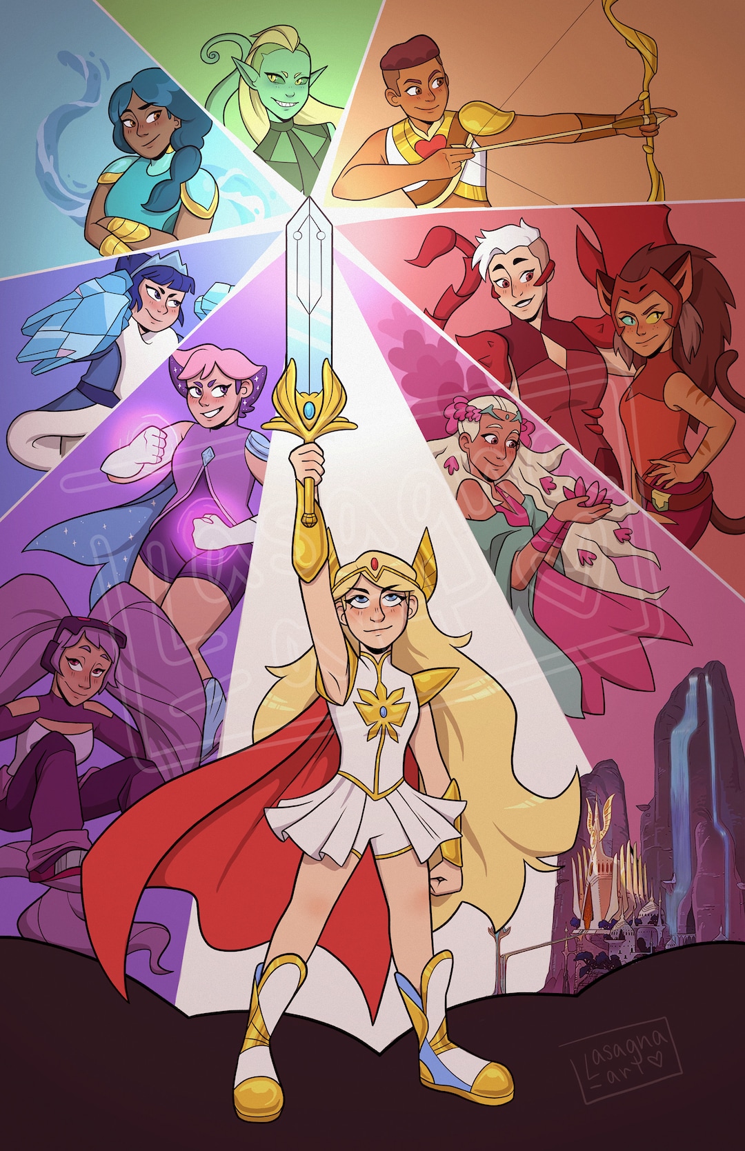 Princesses of Power (she-ra) Art Print - Etsy