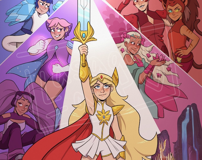 Princesses of Power (she-ra) Art Print - Etsy