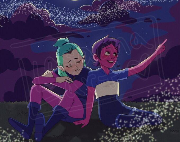 Lumity Colouring Page, Hug, the Owl House, Luz Noceda, Amity Blight ...