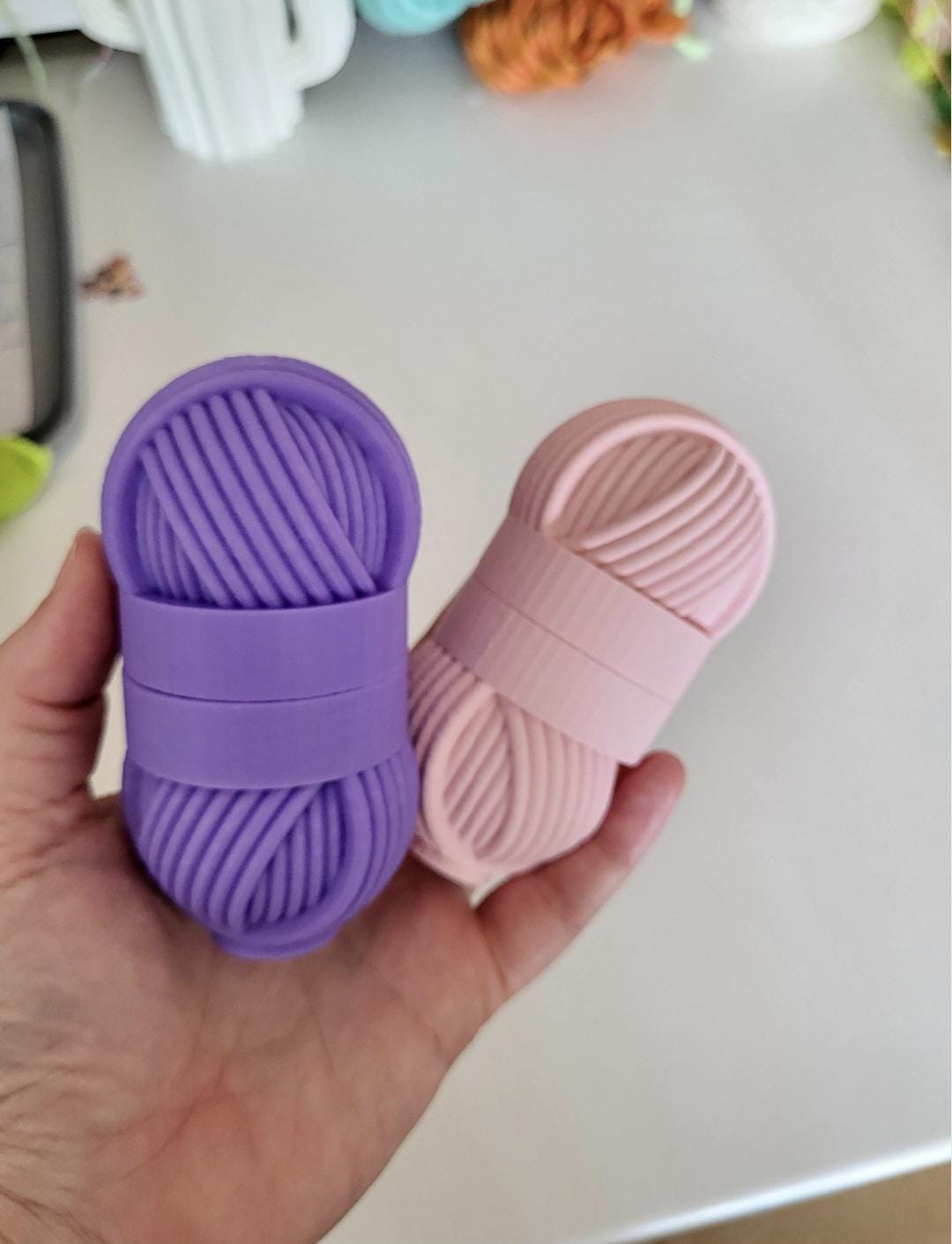 Yarn Ball Shaped Container Pot Tub Stitch Marker Needle Holder - Etsy