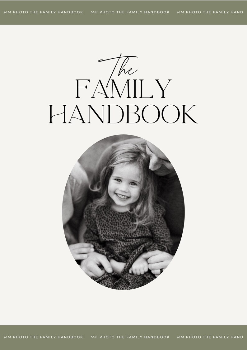 The Family Handbook: Canva Template - Etsy