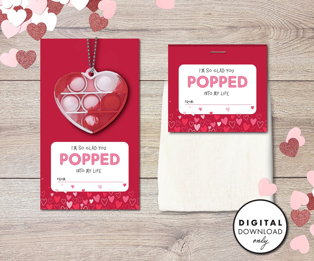 POP-IT Valentine - PRINTABLE - Instant Download - Etsy