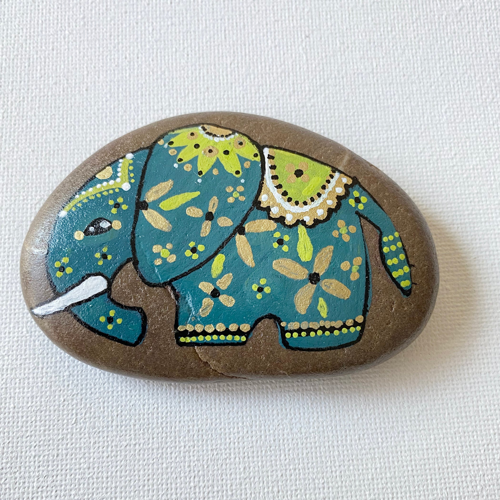 Painted Elephant Rock - Etsy