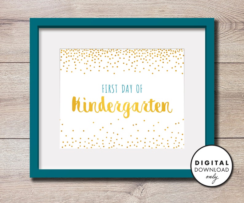 First Day of School Grade Signs –– DIGITAL DOWNLOAD - Etsy