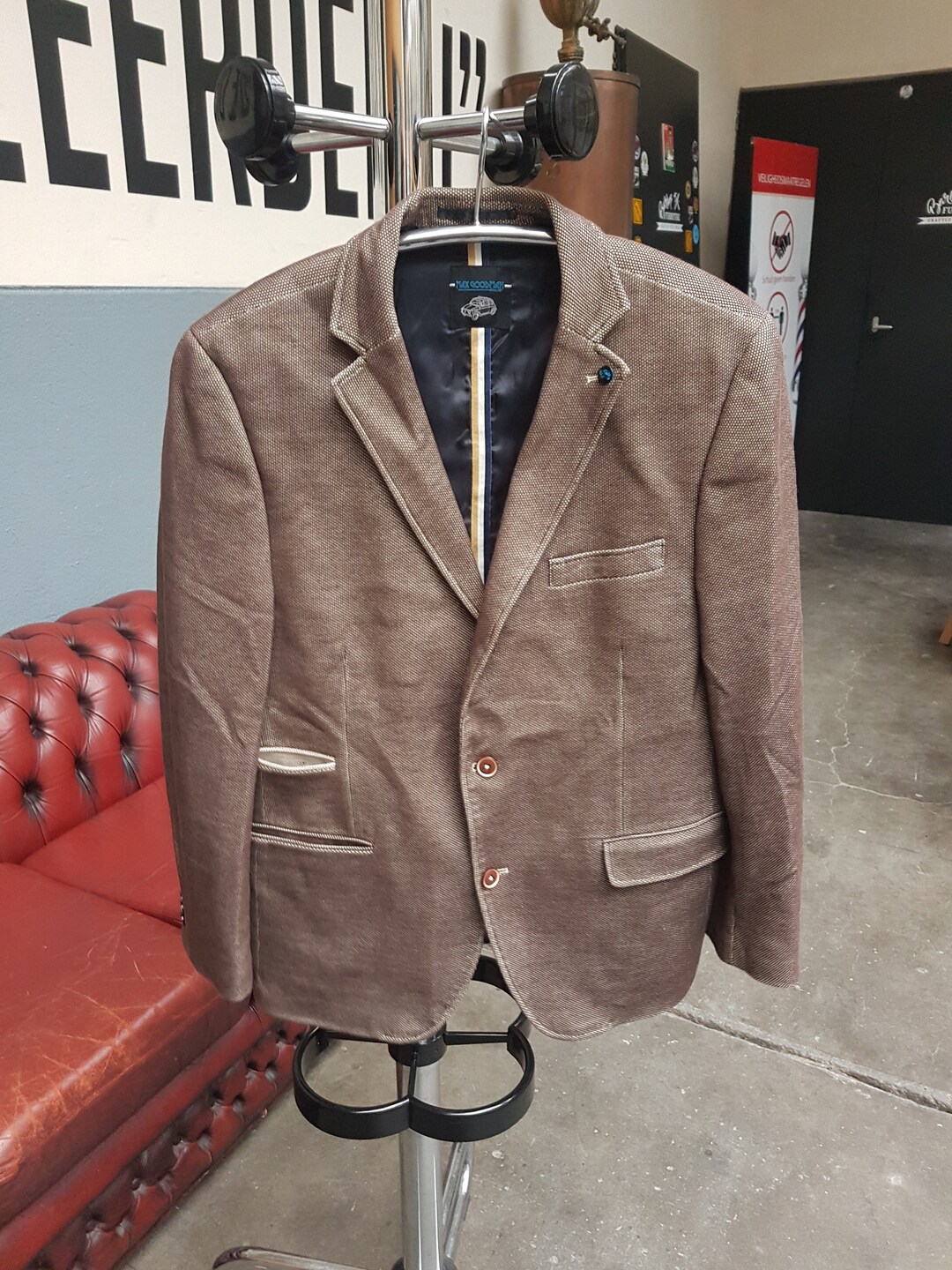 Max Goodman Fiat 500 Details Colbert / Suit Jacket Soft Beige Brown ...