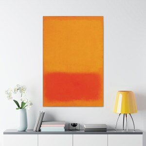 CANVAS ART - Mark Rothko Wall Art | Orange Abstract Art | Mark Rothko ...