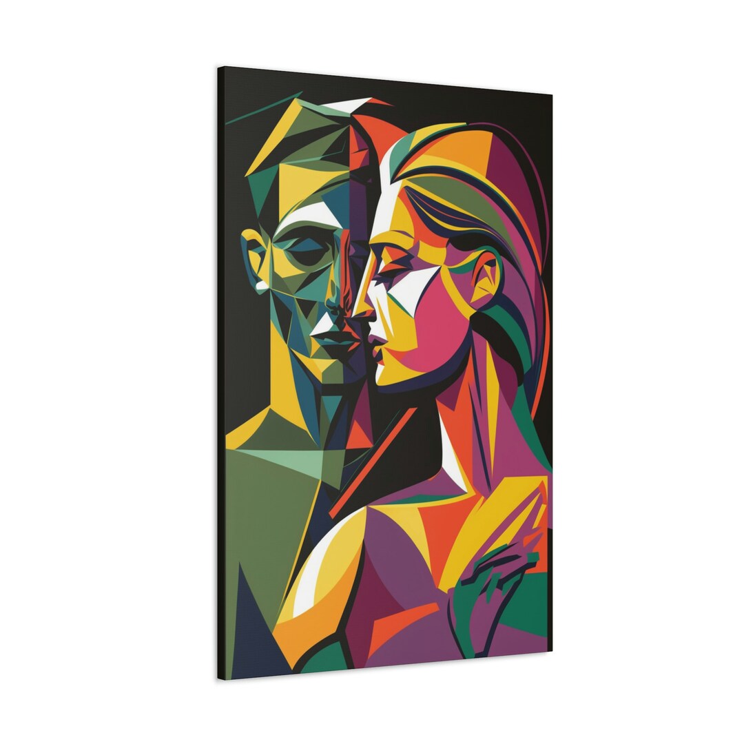 CANVAS ART - Abstract Couple Wall Art | Abstract Couple Canvas Print ...