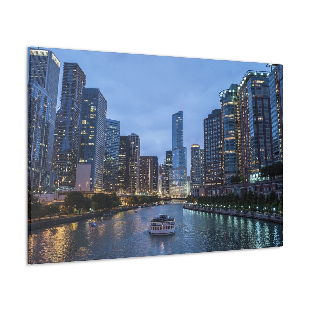 CANVAS ART - Chicago River Wall Art | Chicago Wall Art | Chicago Art ...
