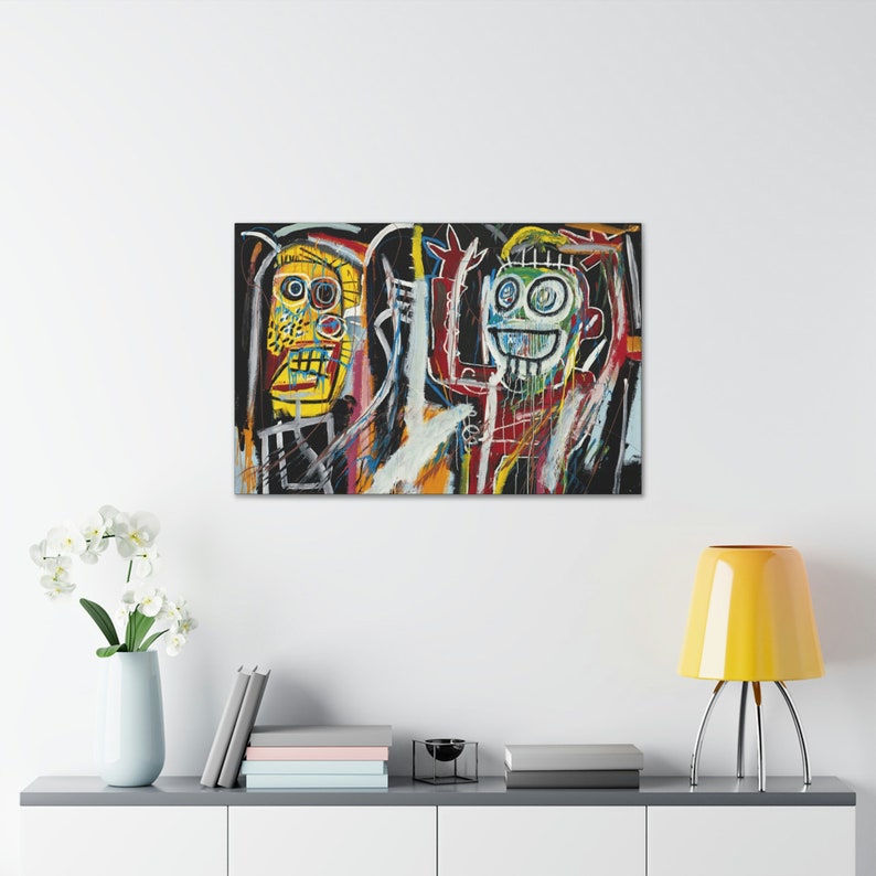 CANVAS ART Jean-michel Basquiat Wall Art Dustheads Basquiat Art Basquiat Canvas Print Modern ...