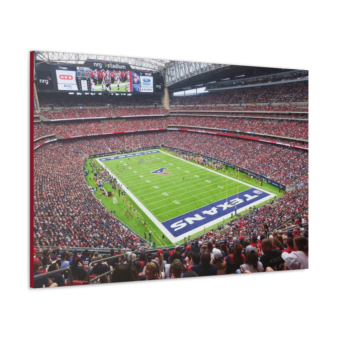 CANVAS ART Houston Texans Stadium Wall Art NRG Stadium Texans Field ...