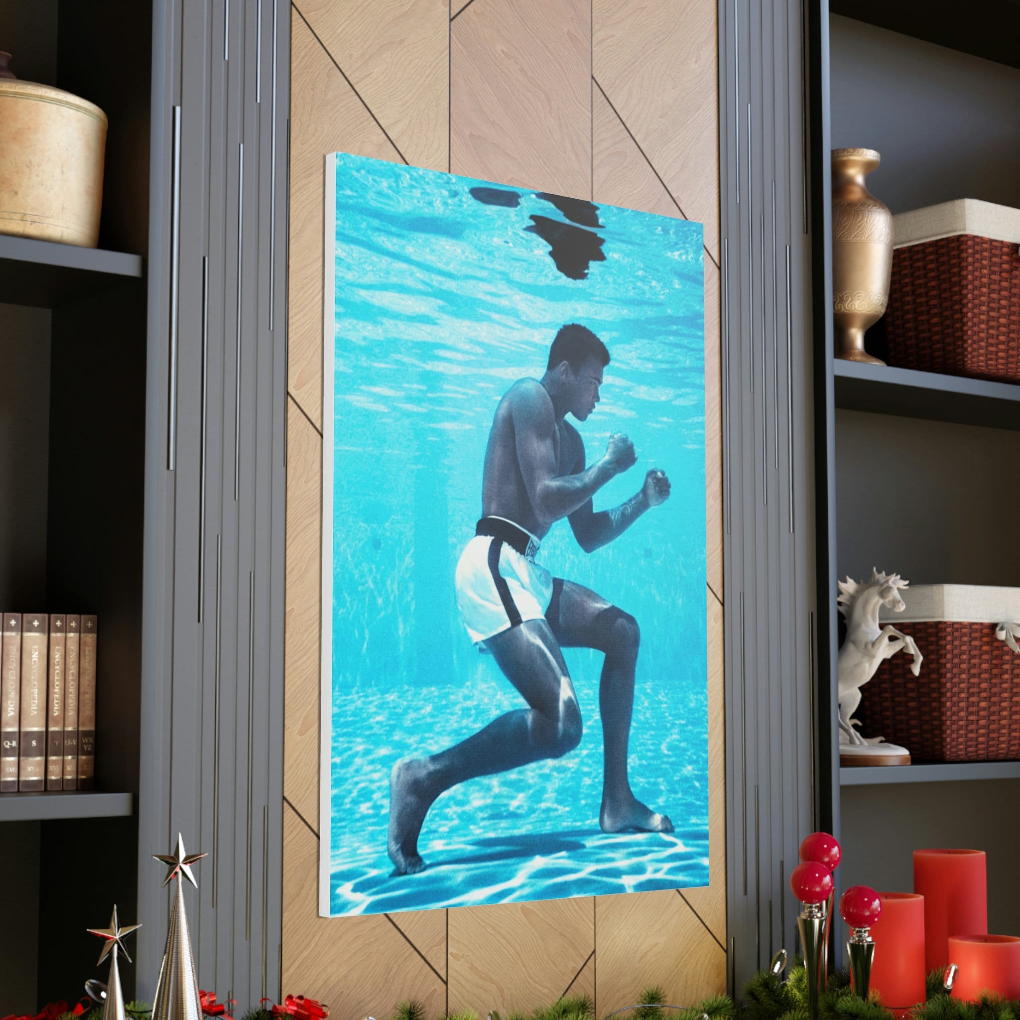 CANVAS ART Muhammad Ali Underwater Wall Art Muhammad Ali Boxing Pool ...