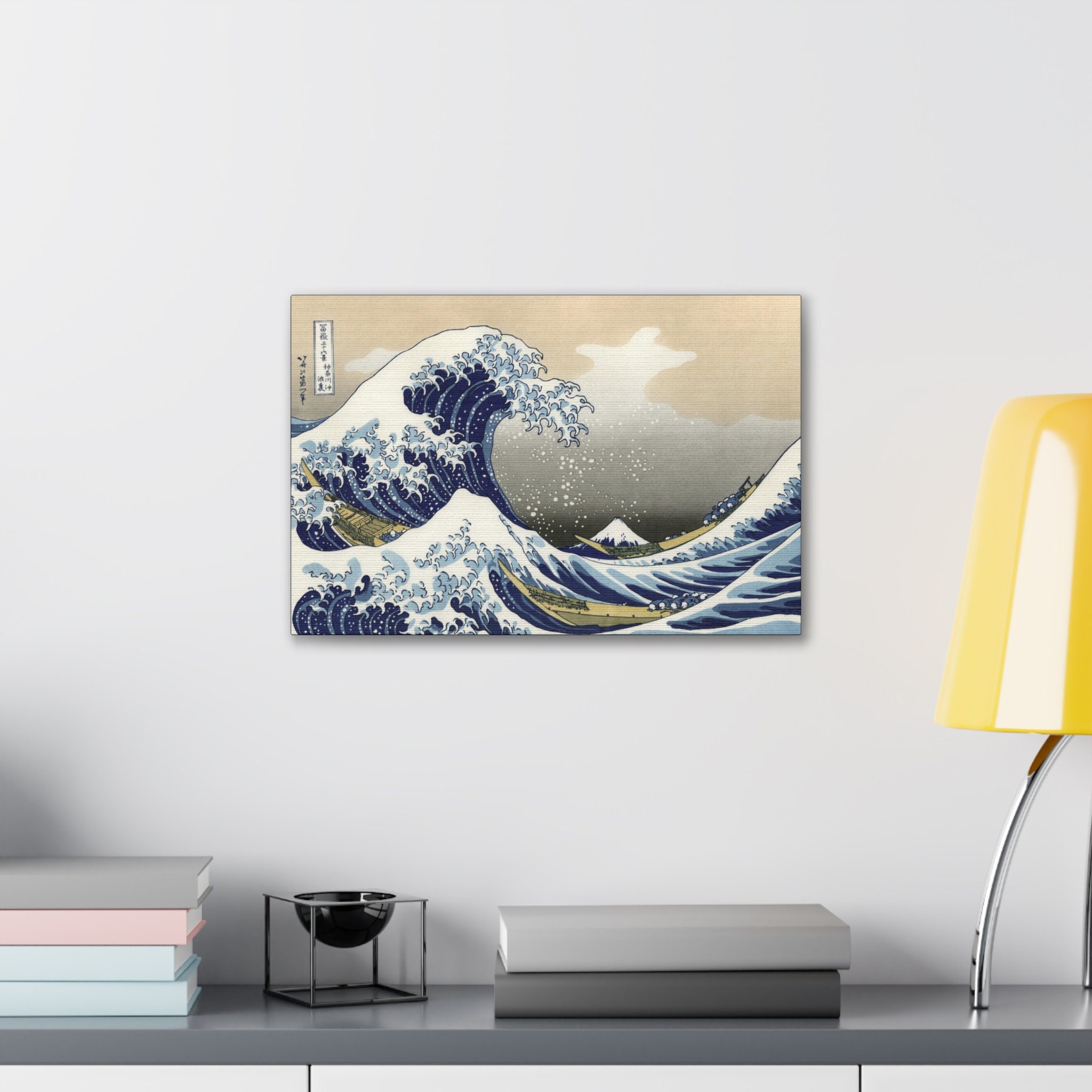 CANVAS ART the Great Wave off Kanagawa Wall Art the Great Wave Print ...