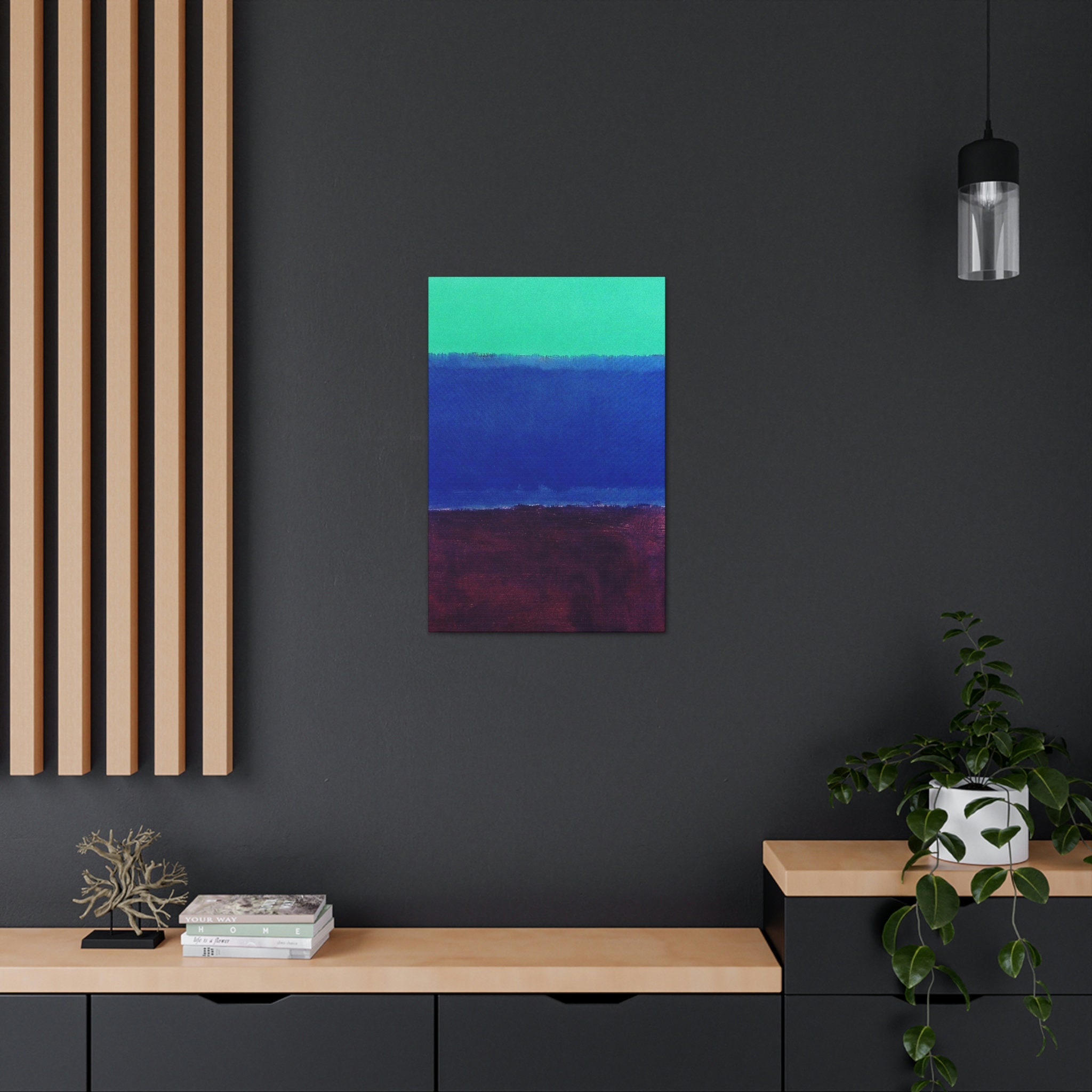 CANVAS ART - Mark Rothko Wall Art | Blue Green Purple Abstract | Mark ...