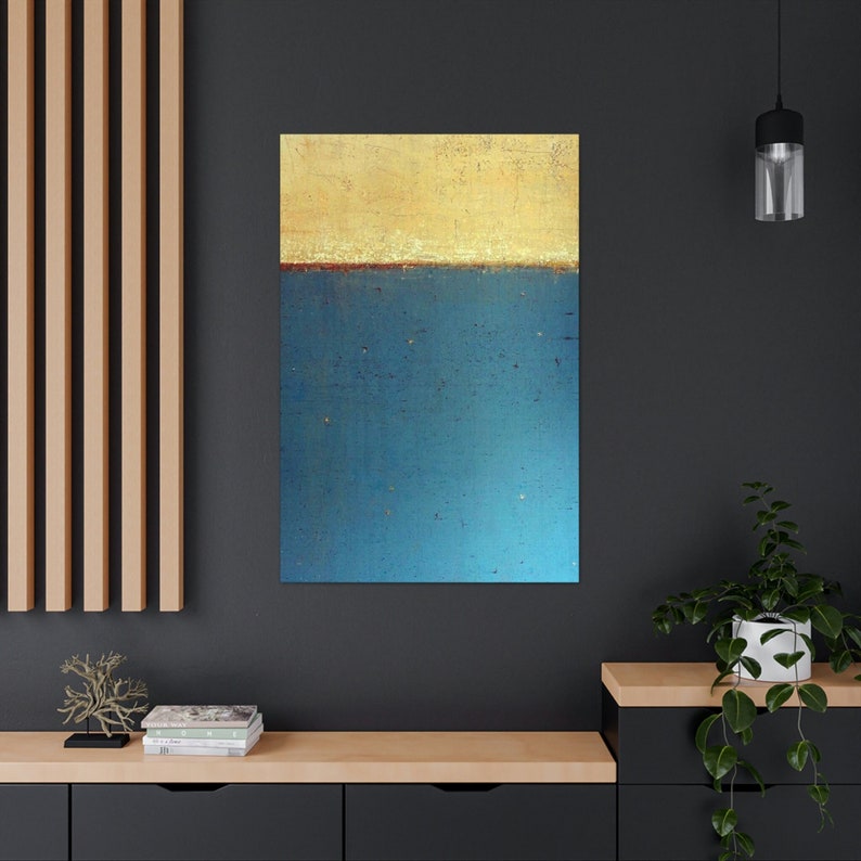 CANVAS ART - Mark Rothko Wall Art | Gold Blue Abstract Art | Mark ...