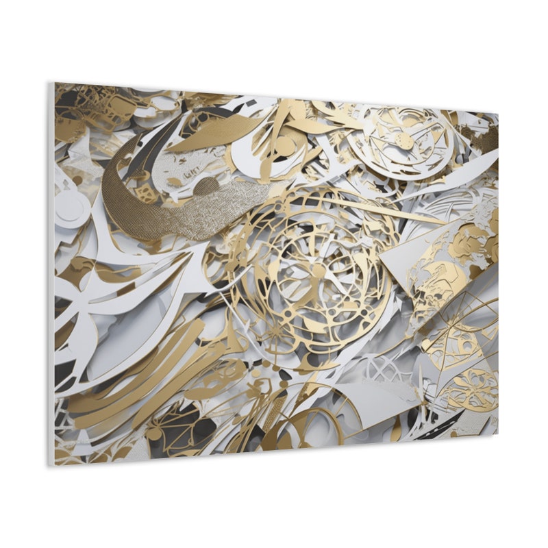 Gold Abstract - Etsy