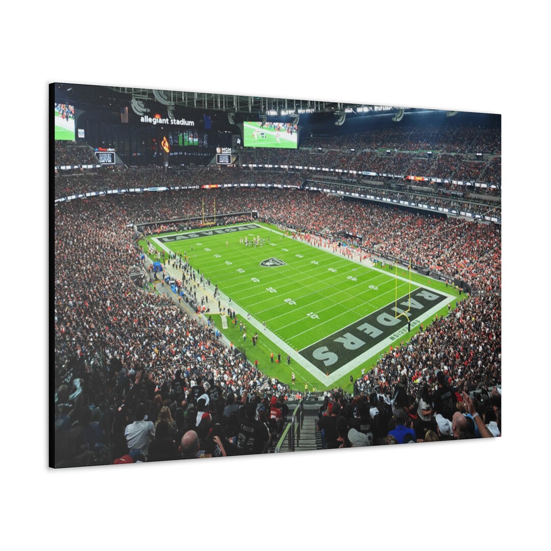 CANVAS ART - Las Vegas Raiders Wall Art | Allegiant Stadium Wall Art ...