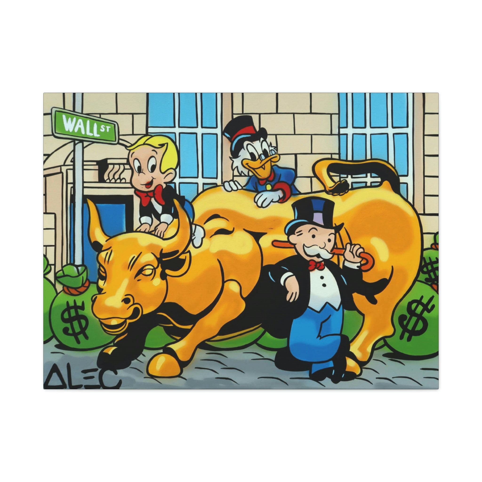 CANVAS ART Monopoly Richie Rich Scrooge Mcduck Wall Art - Etsy