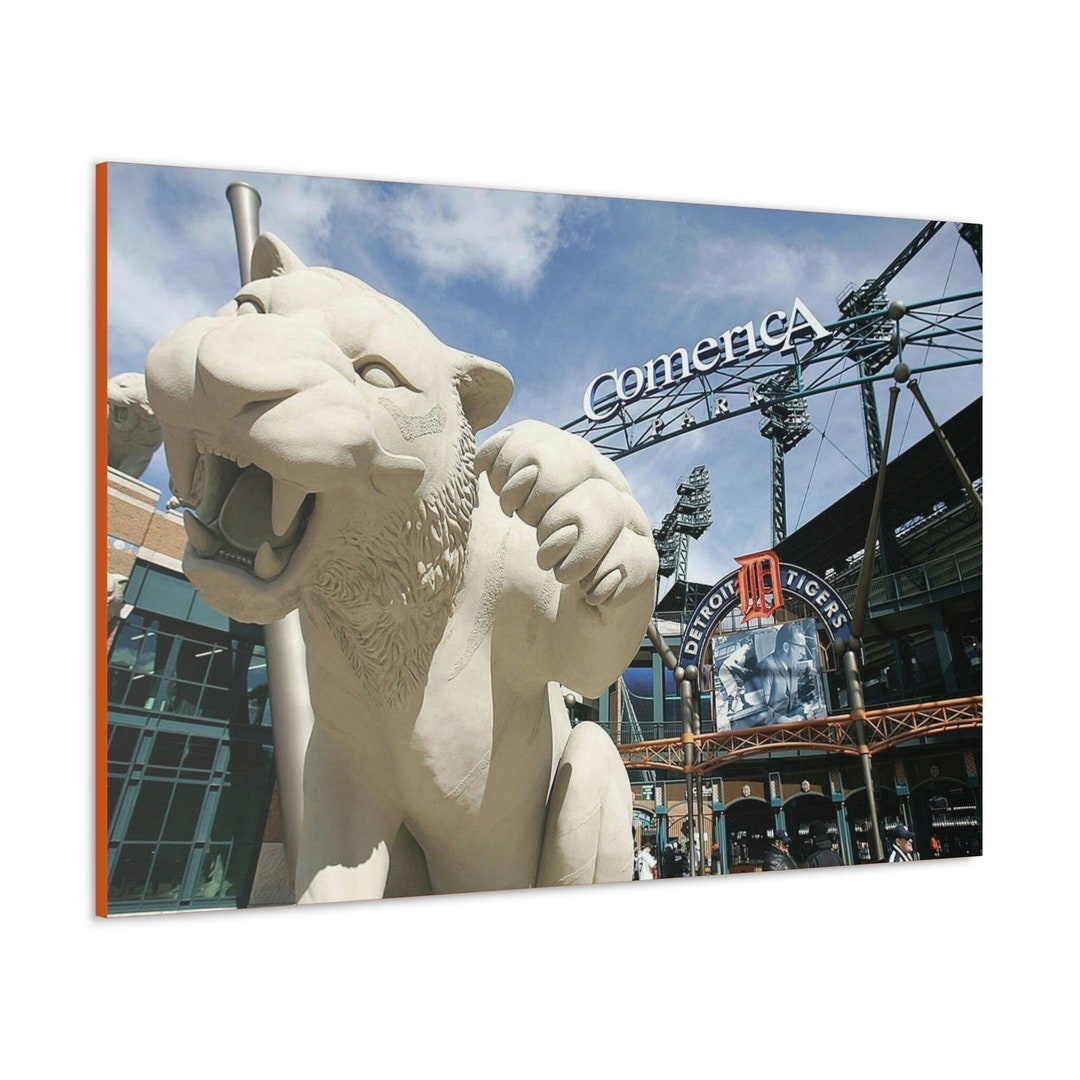 CANVAS ART - Detroit Tigers Comerica Park Wall Art | Tigers Stadium ...