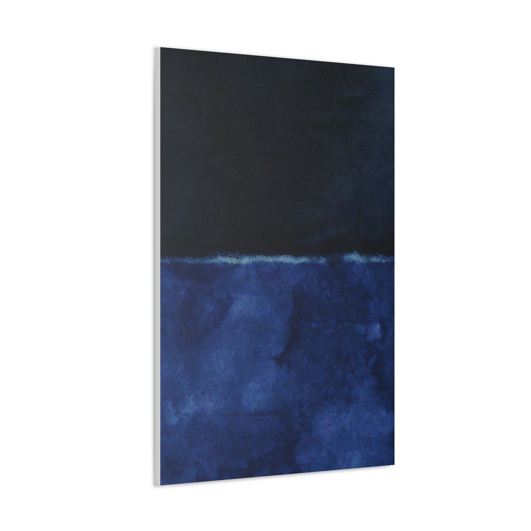 CANVAS ART - Mark Rothko Wall Art | Dark Blue Abstract Art | Mark ...