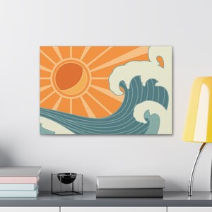 CANVAS ART Boho Beach Wall Art Boho Beach Decor Boho Ocean Decor Boho ...