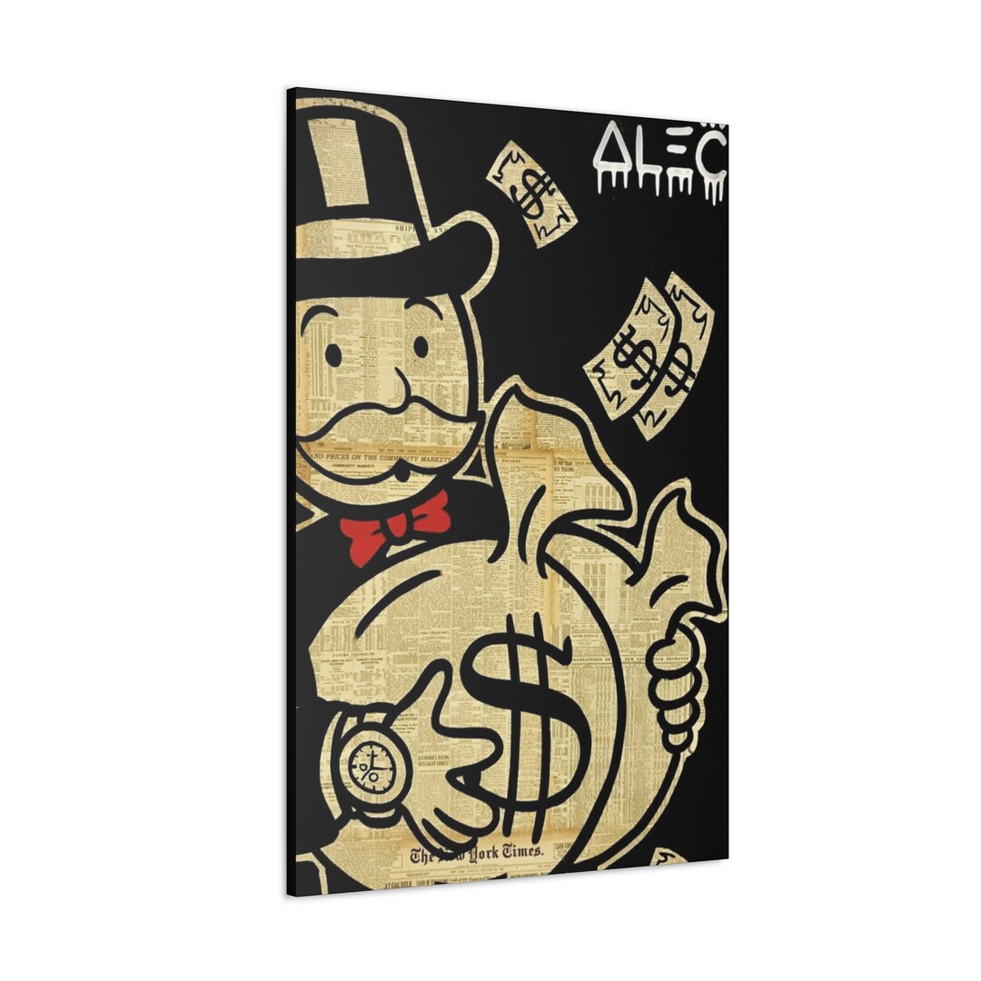 CANVAS ART - Alec Monopoly Wall Art | Alec Monopoly Canvas | Monopoly ...