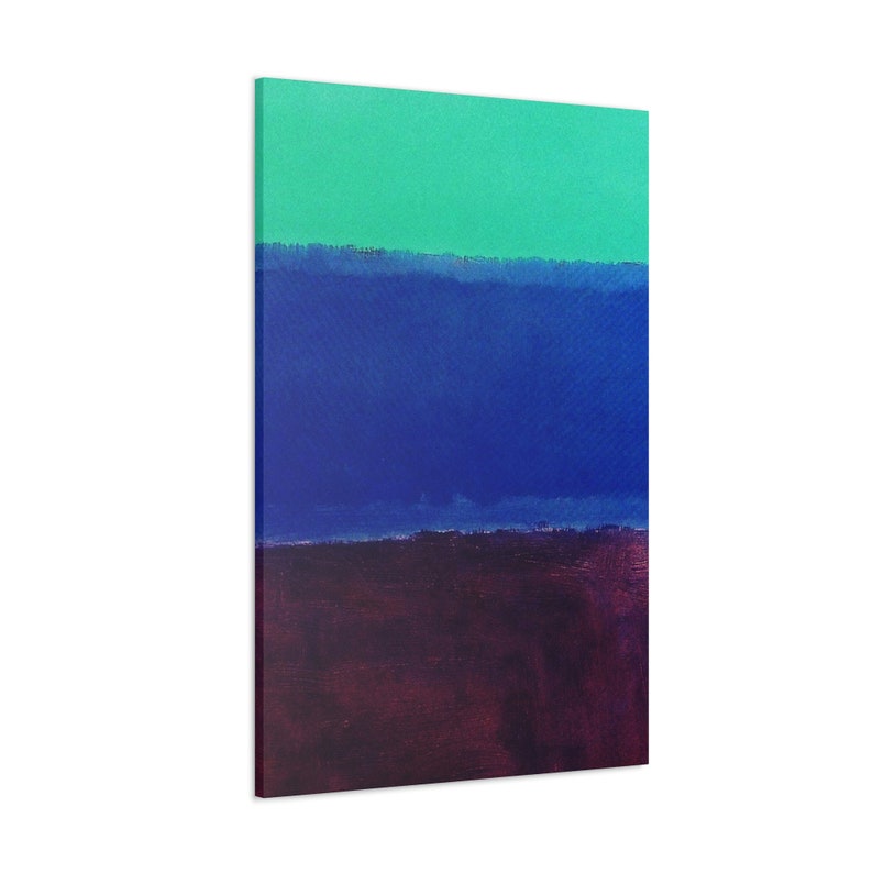 CANVAS ART - Mark Rothko Wall Art | Blue Green Purple Abstract | Mark ...