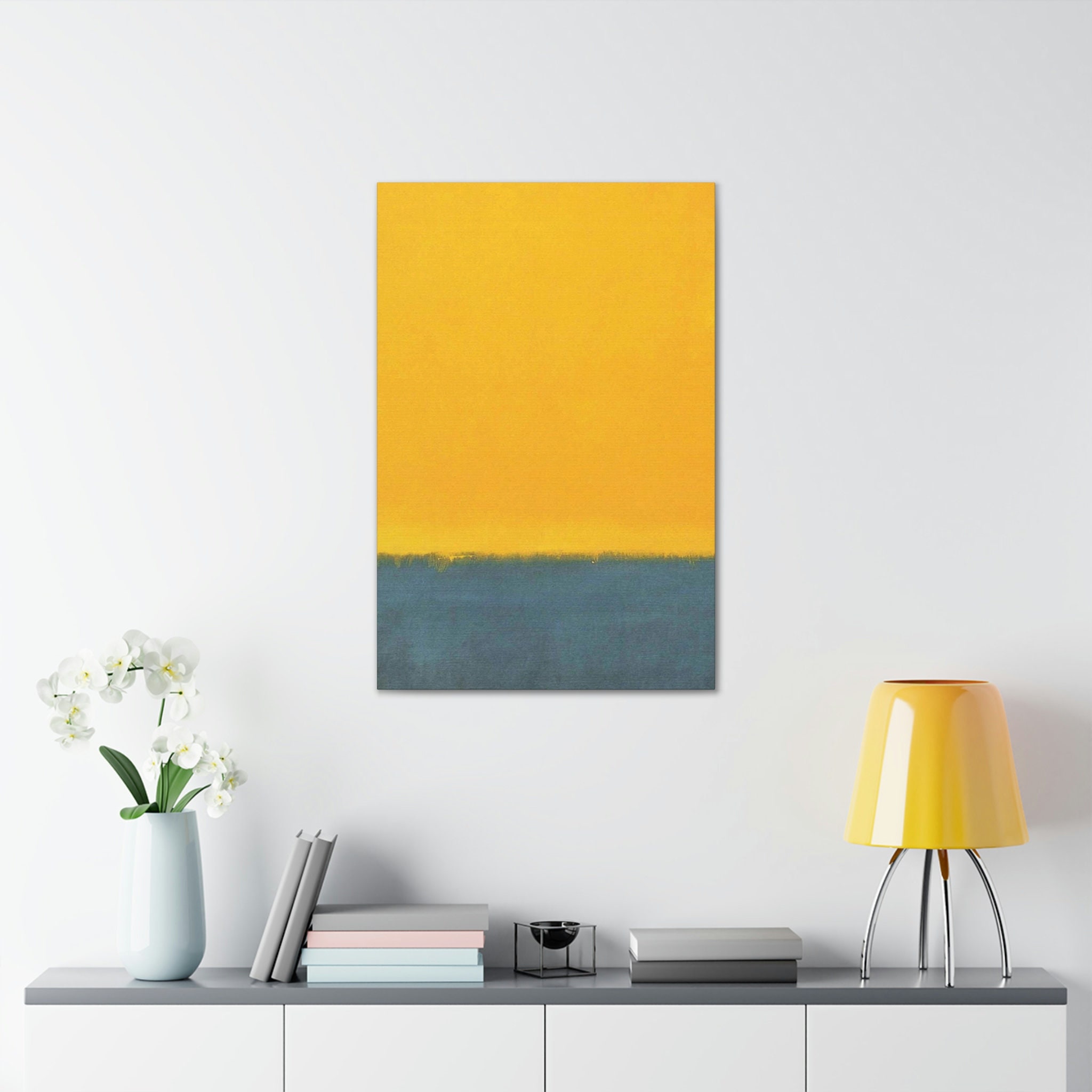 CANVAS ART Mark Rothko Wall Art Yellow Blue Abstract Art Mark Rothko ...