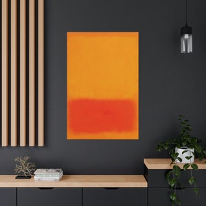 CANVAS ART - Mark Rothko Wall Art | Orange Abstract Art | Mark Rothko ...