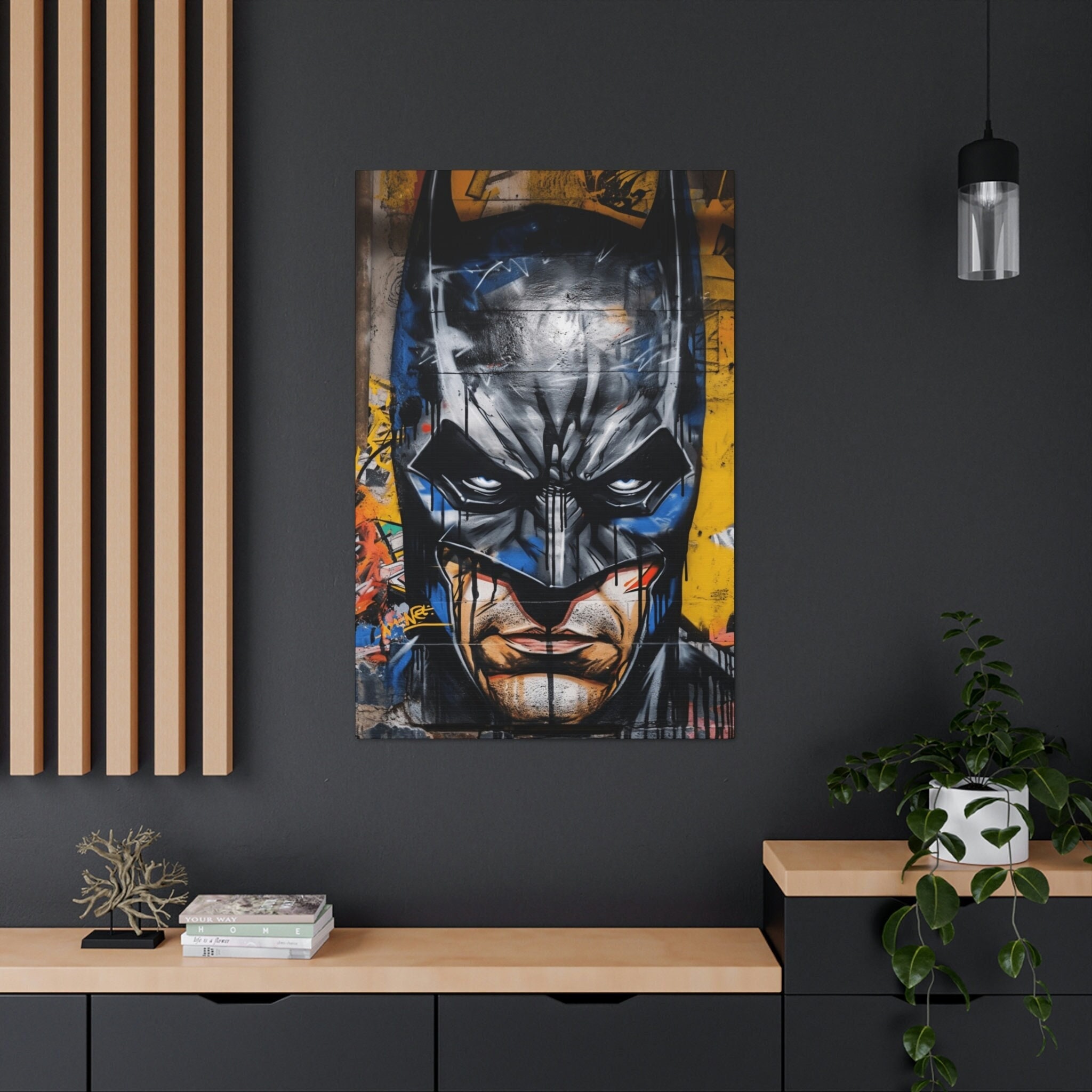 CANVAS ART Batman Wall Art Batman Canvas Wall Art Batman - Etsy