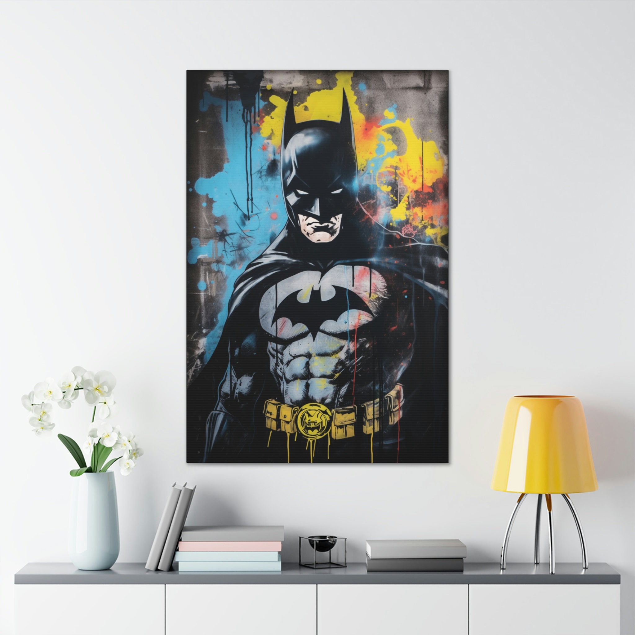 CANVAS ART Batman Wall Art Batman Canvas Print Batman - Etsy
