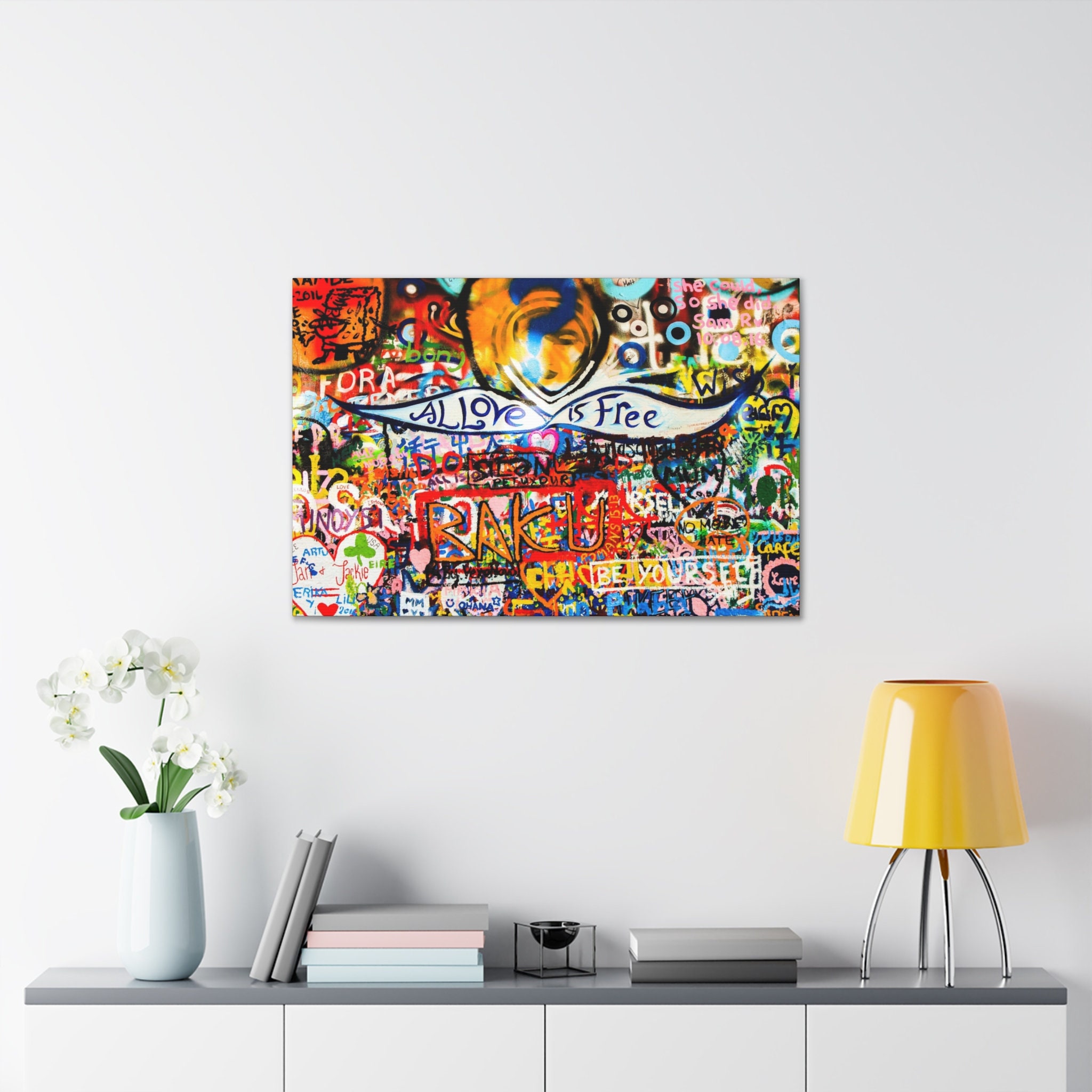 CANVAS ART Graffiti Wall Art Graffiti Wall Art Canvas Abstract Graffiti ...