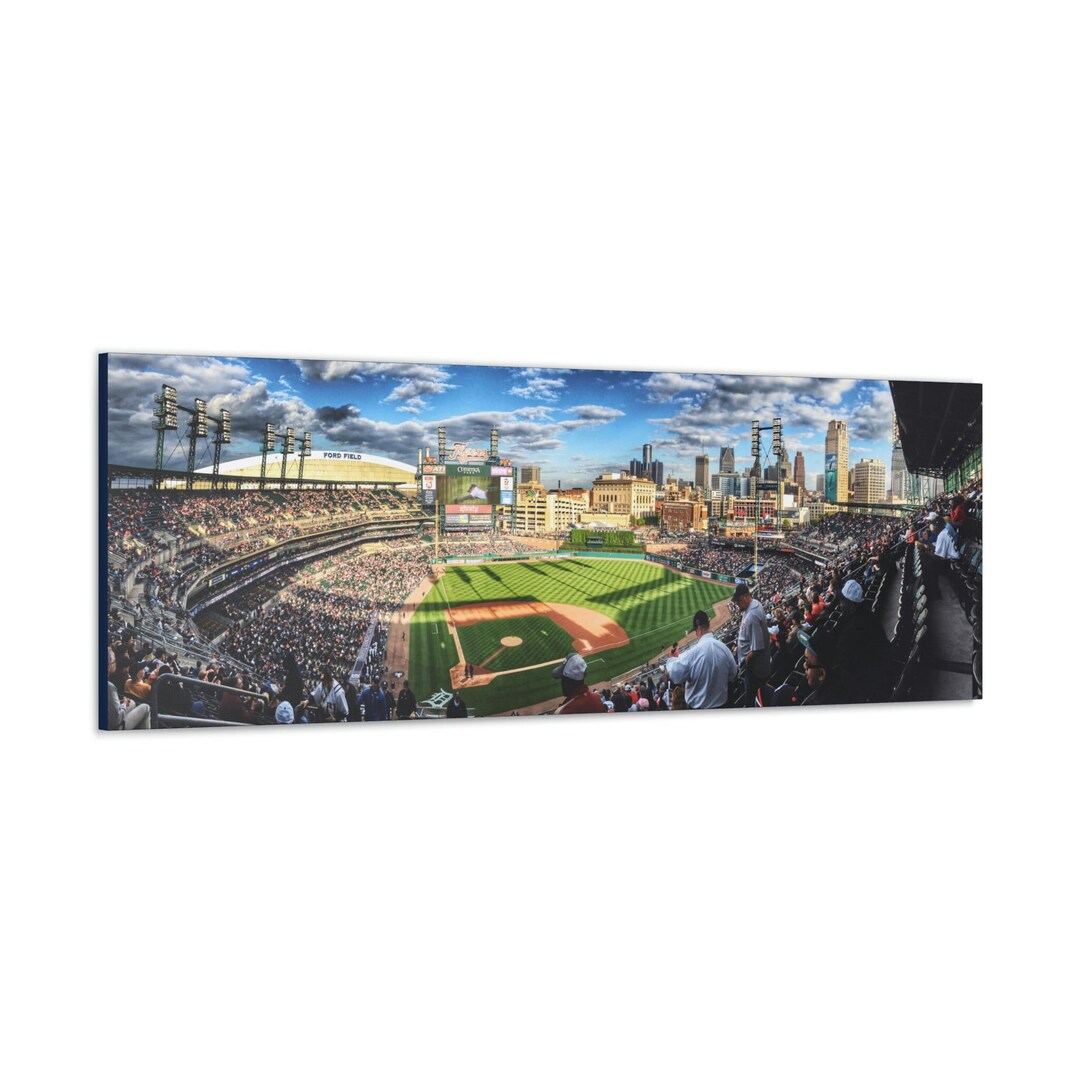CANVAS ART - Detroit Tigers Comerica Park Wall Art | Tigers Stadium ...