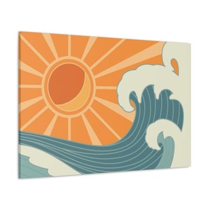 CANVAS ART Boho Beach Wall Art Boho Beach Decor Boho Ocean Decor Boho ...