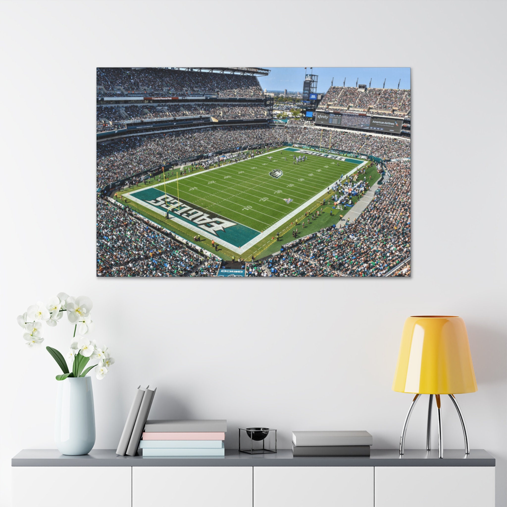 CANVAS ART Philadelphia Eagles Wall Art Lincoln Financial Field Wall ...