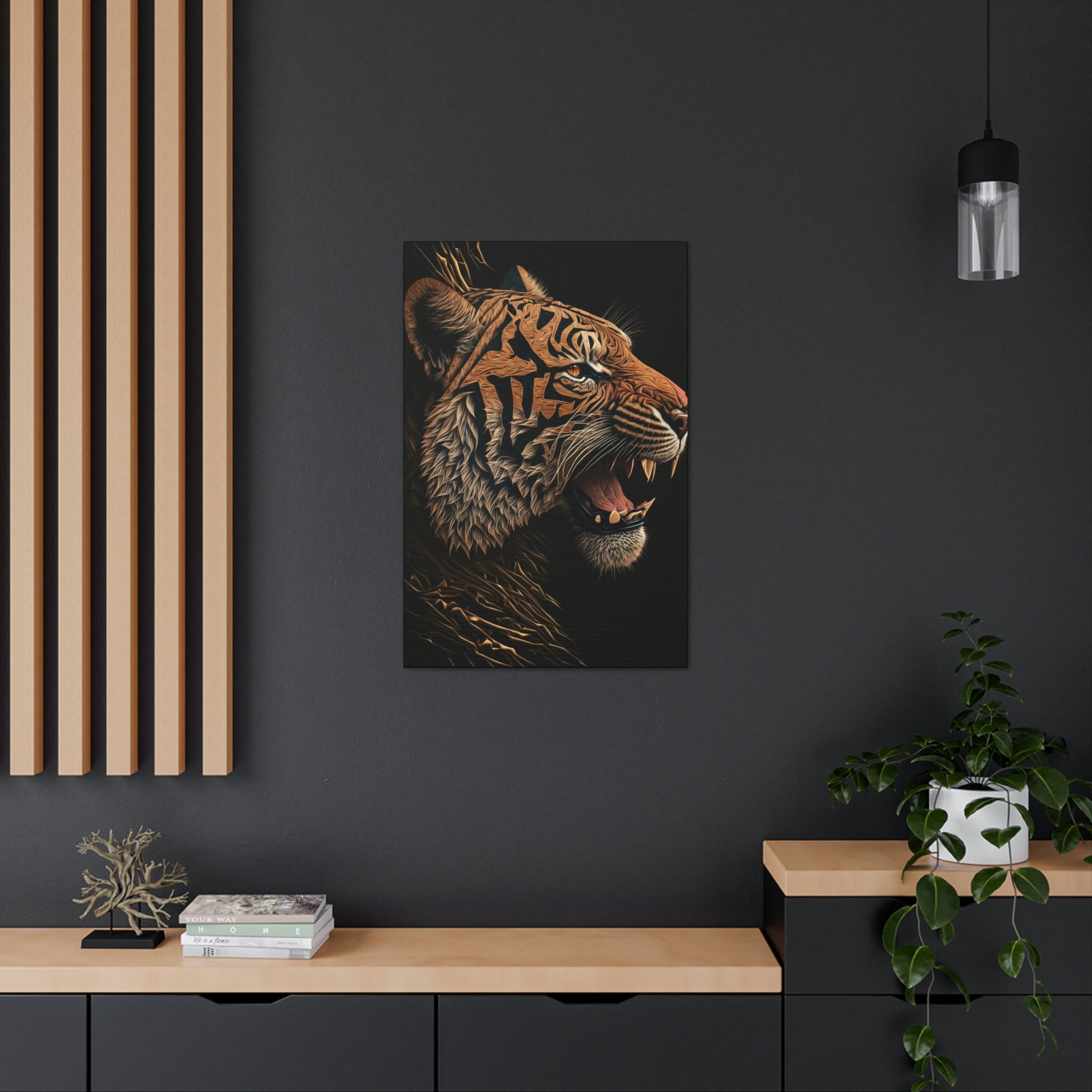 CANVAS ART Abstract Tiger Wall Art Tiger Canvas Print Abstract Tiger ...