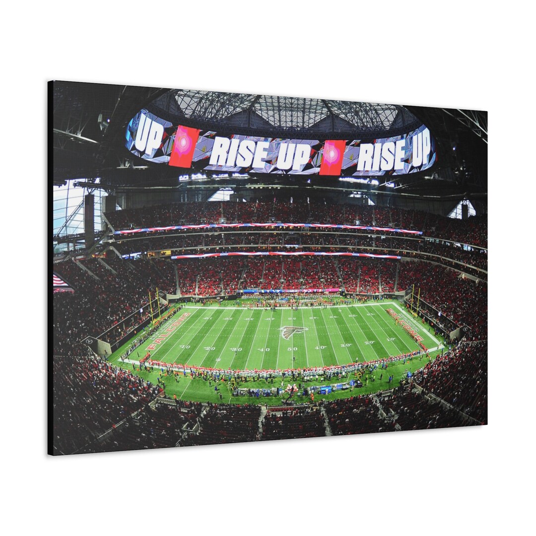 CANVAS ART - Atlanta Falcons Wall Art | Mercedes-benz Stadium Wall Art ...