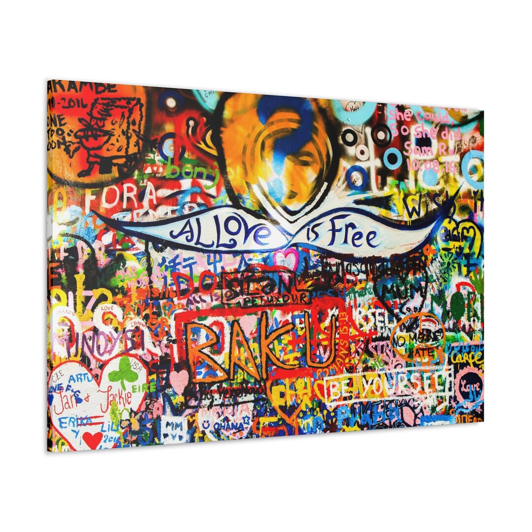 CANVAS ART - Graffiti Wall Art | Graffiti Wall Art Canvas | Abstract ...