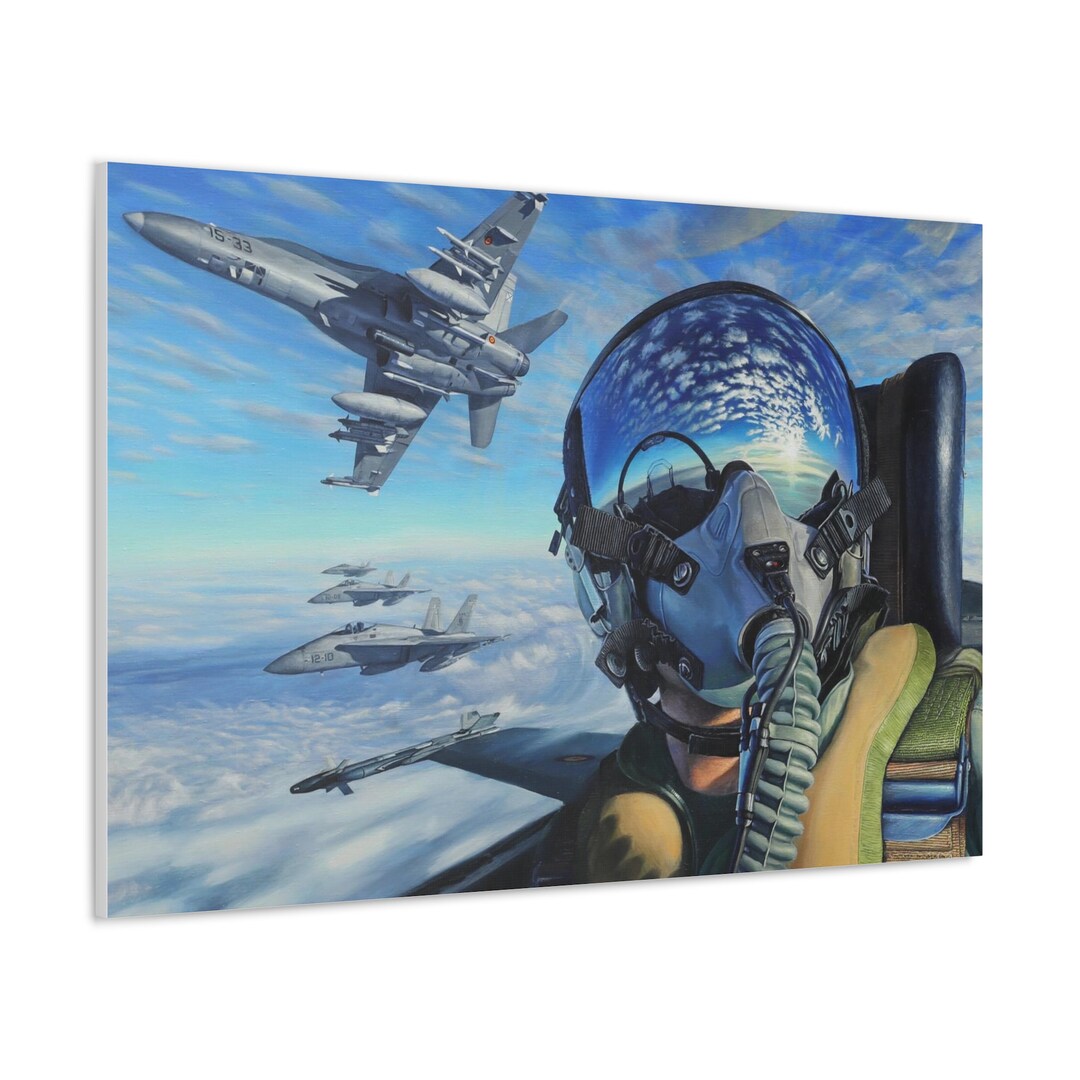 CANVAS ART - Air Force Wall Art | Air Force Decor | Fighter Jet Wall ...