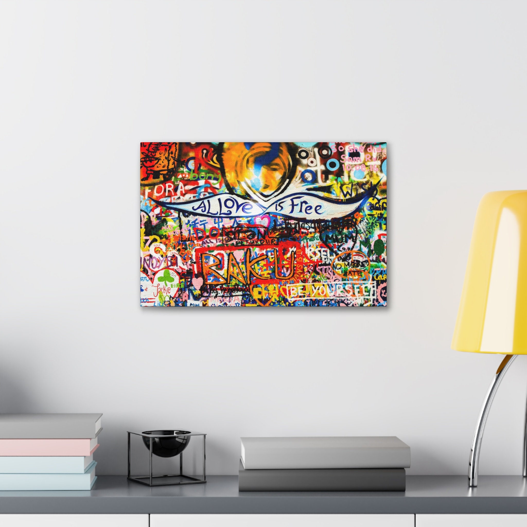 CANVAS ART Graffiti Wall Art Graffiti Wall Art Canvas - Etsy