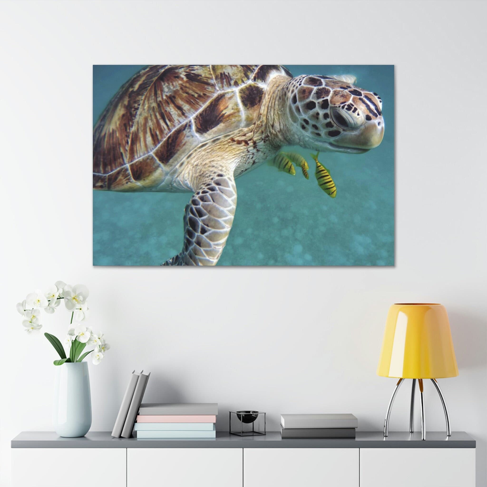 CANVAS ART Sea Turtle Wall Art Turtle Art Turtle Canvas Art Turtle ...